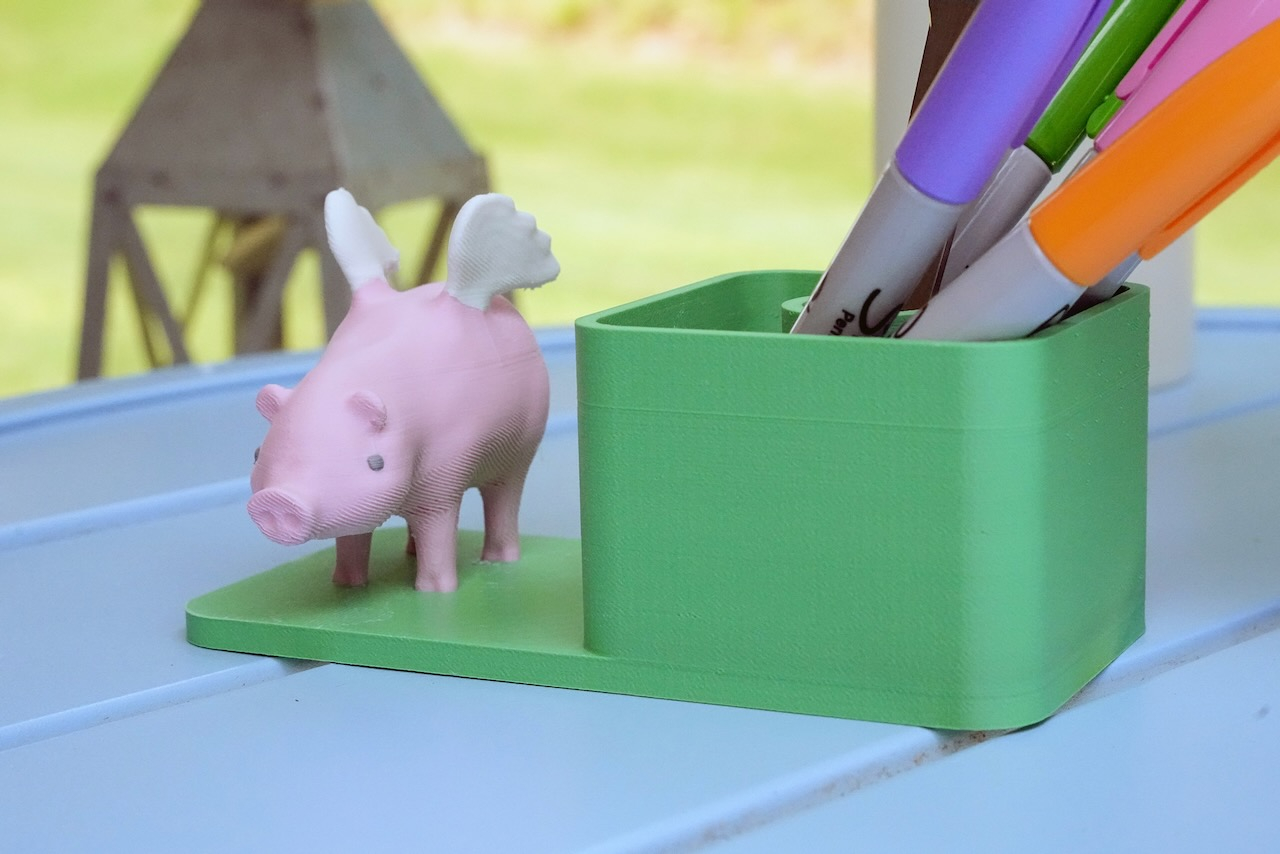 3D Printable Flying pig by Philippe Barreaud