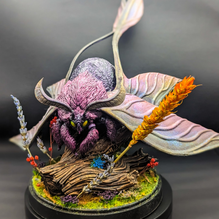 3D Print of Giant Moth and Mothfolk Tamer - Eacles and Imperialis ...