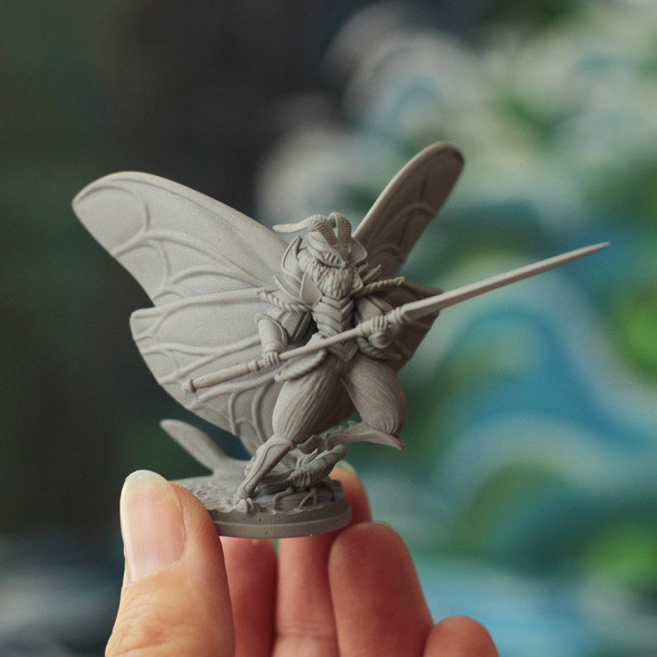 3D Printable Mothfolk Lancers - Noctuoidea Lanceolaria (Pre-Supported ...