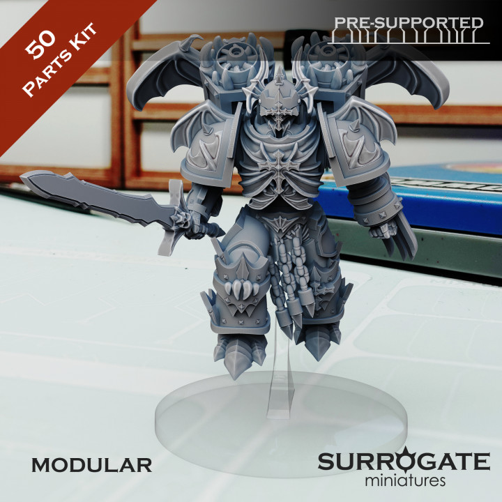 3D Printable Midnight Wyverns, Surrogate Miniatures August Modular Unit ...