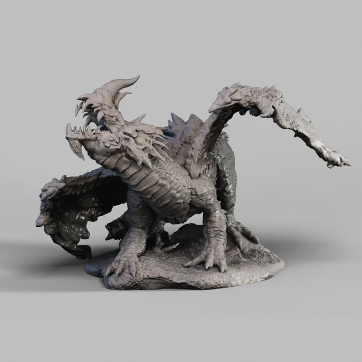 3D Printable Land on the Sand - Blue Dragon, Behir and Genies bundle 21 ...