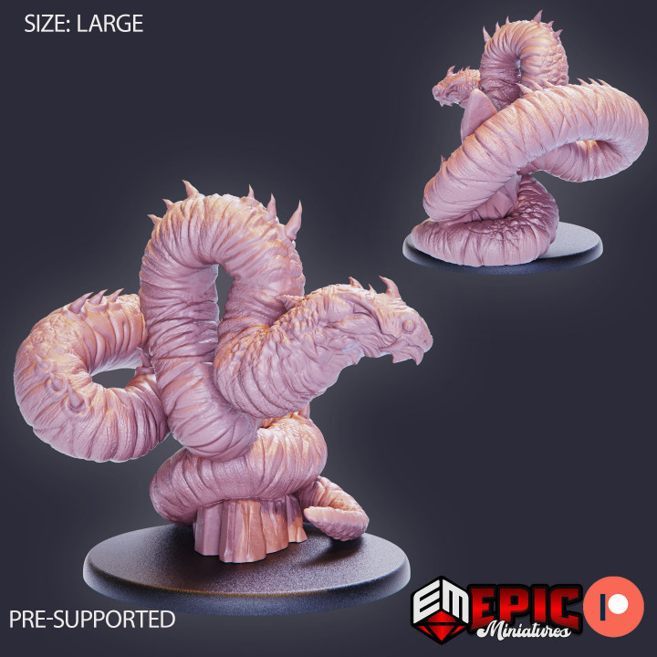 3D Printable Giant Sand Snake Set / Magical Ancient Serpent / Desert ...