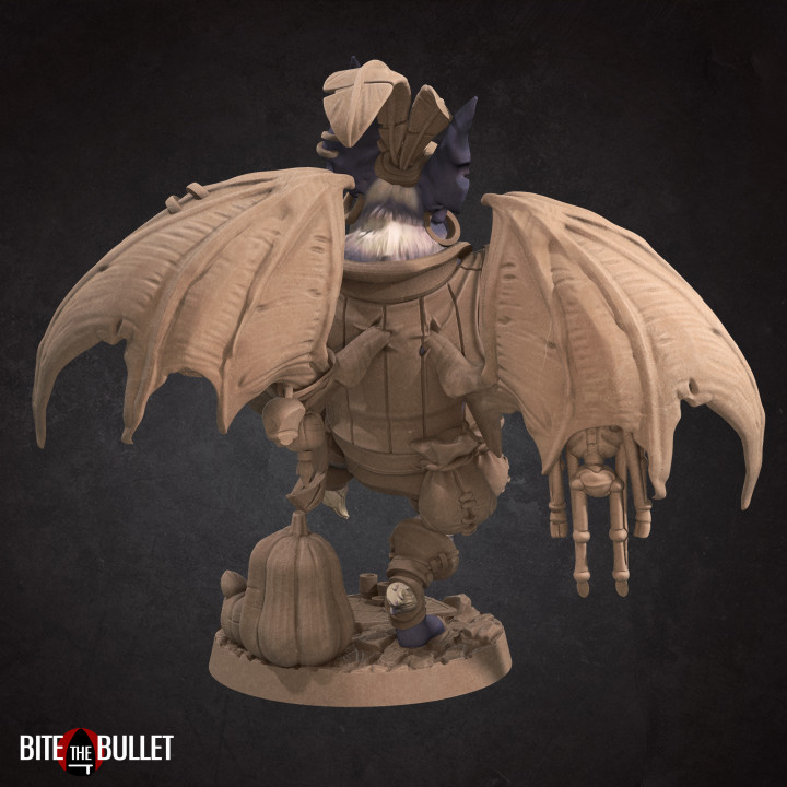 3D Printable Marcia, the Batfolk Puppeteer by Bite the Bullet