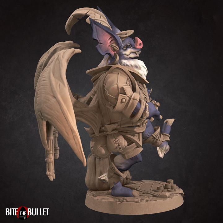 3D Printable Marcia, the Batfolk Puppeteer by Bite the Bullet