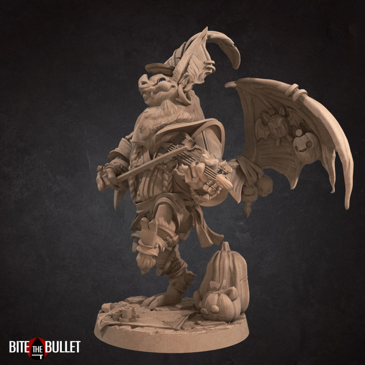 3D Printable Marcia, the Batfolk Puppeteer by Bite the Bullet