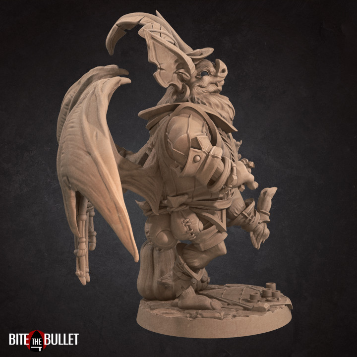 3D Printable Marcia, the Batfolk Puppeteer by Bite the Bullet