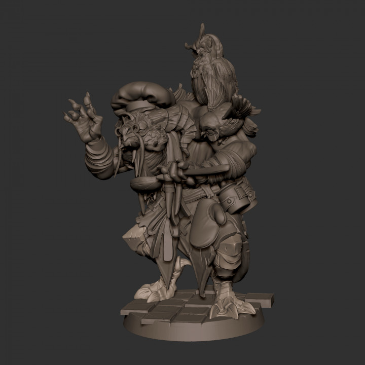 3D Printable Ramsak, the Dragonborn Cook by Bite the Bullet