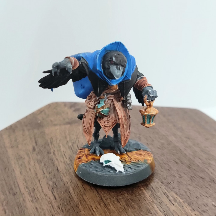 3D Print of Jen, the Kenku Alchemist (3 Versions) by karinamr2008