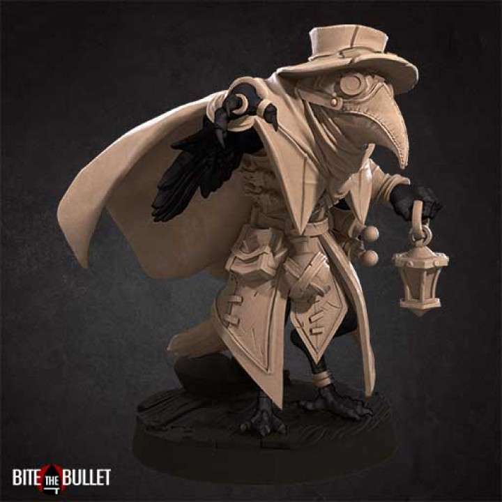 3D Printable Jen, the Kenku Alchemist (3 Versions) by Bite the Bullet
