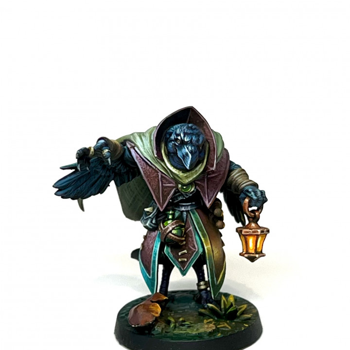 3D Printable Jen, the Kenku Alchemist (3 Versions) by Bite the Bullet