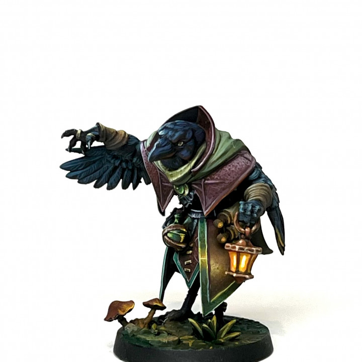 3D Printable Jen, the Kenku Alchemist (3 Versions) by Bite the Bullet