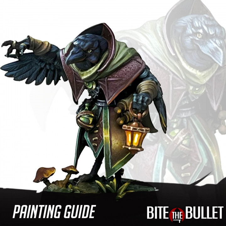 3D Printable Jen, the Kenku Alchemist (3 Versions) by Bite the Bullet