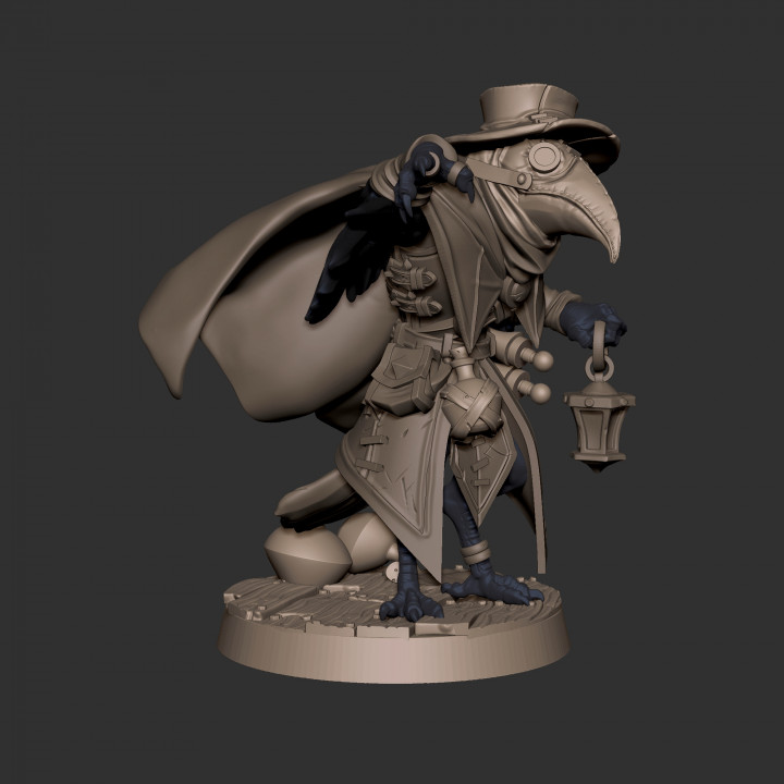 3D Printable Jen, the Kenku Alchemist (3 Versions) by Bite the Bullet