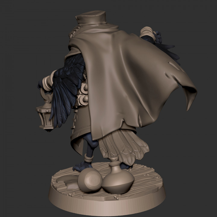 3D Printable Jen, the Kenku Alchemist (3 Versions) by Bite the Bullet