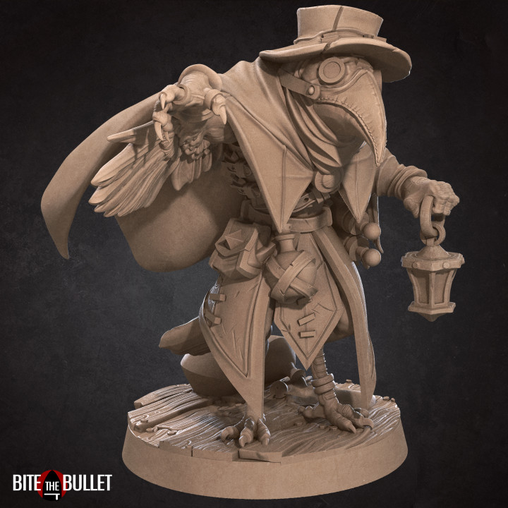 3D Printable Jen, the Kenku Alchemist (3 Versions) by Bite the Bullet