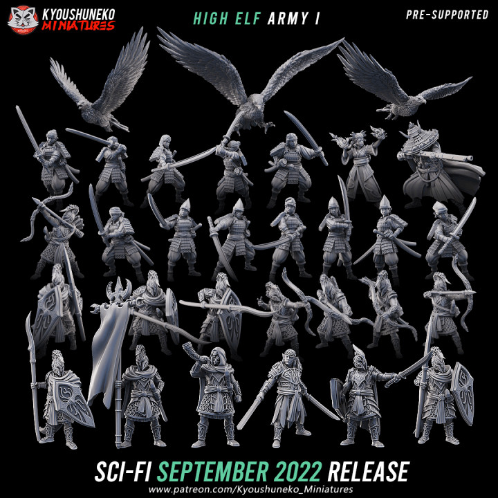 3D Printable September 2022 Fantasy Release - High Elf Army by ...