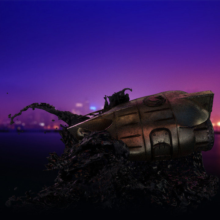 3D Printable ARCHIE WATCHMEN OWLSHIP by Blascool Studios