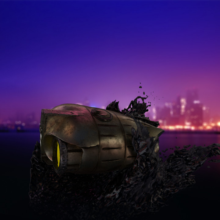 3D Printable ARCHIE WATCHMEN OWLSHIP by Blascool Studios