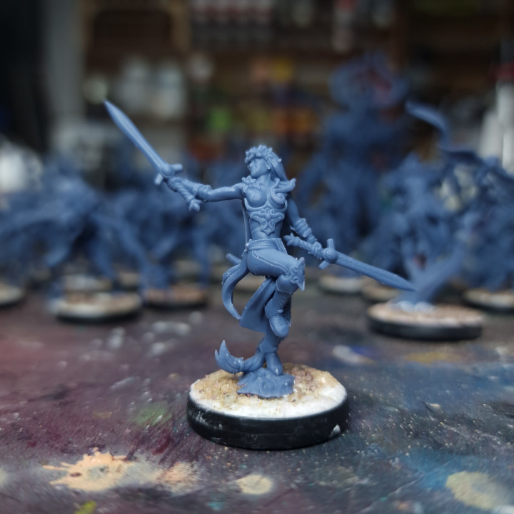 3D Print of wood elf bladedancer lord 2 by Beefiee