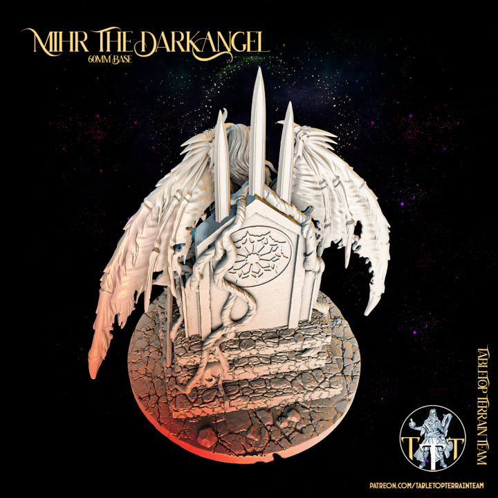 3D Printable Mihr The Dark Angel by Tabletop Terrain