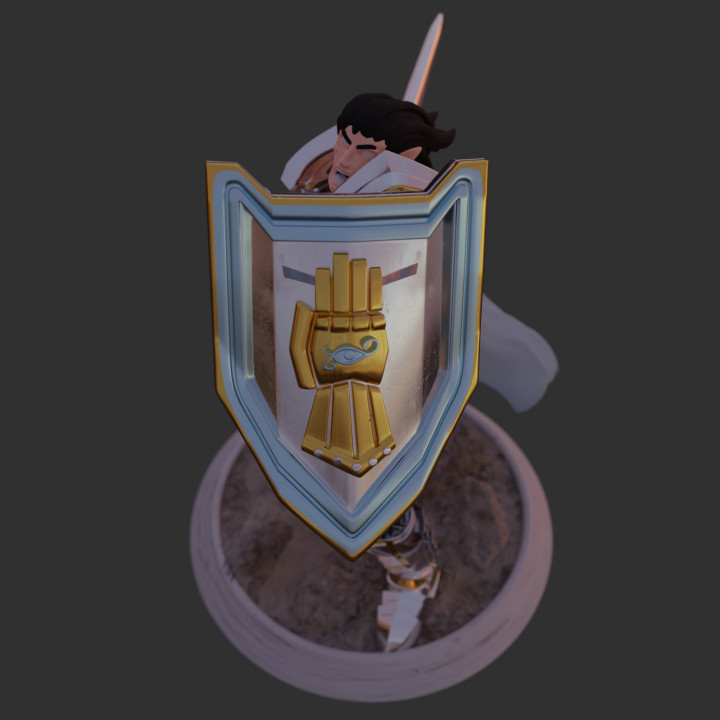 3D Printable Paladin of Helm by Flenzil Miniatures