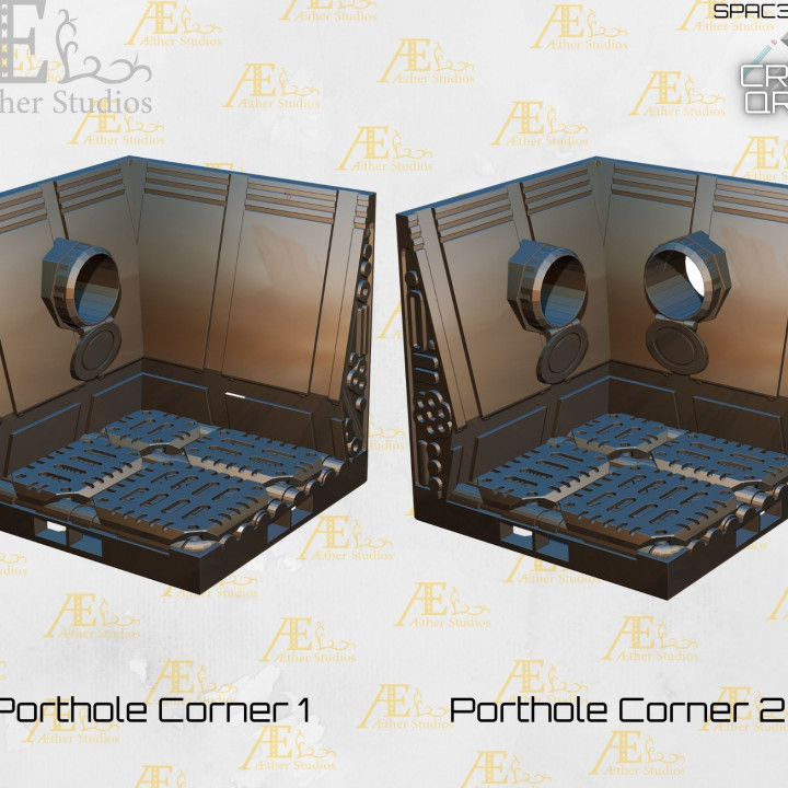 3D Printable AESS331 - Space Ships: Crew Qtrs. by Aether Studios