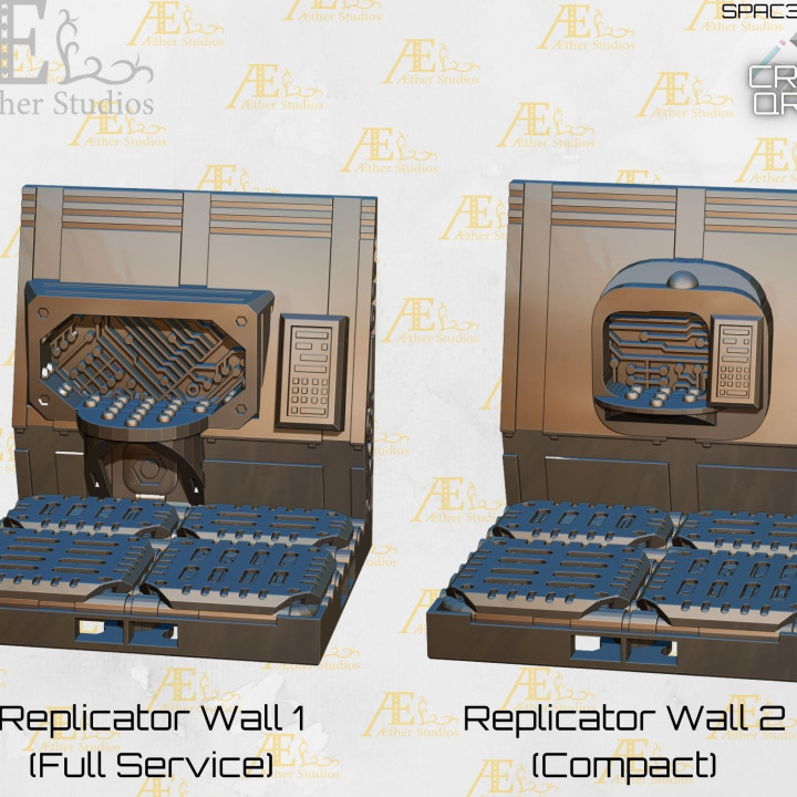 3D Printable AESS331 - Space Ships: Crew Qtrs. by Aether Studios