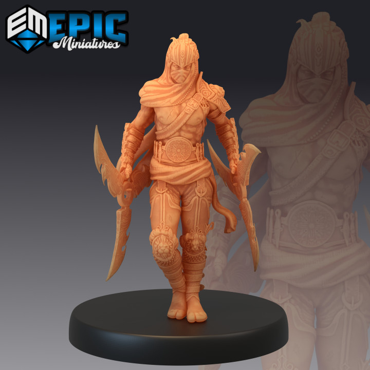 3D Printable Orient Assassin / Male Desert Rogue / Brave Fighter ...