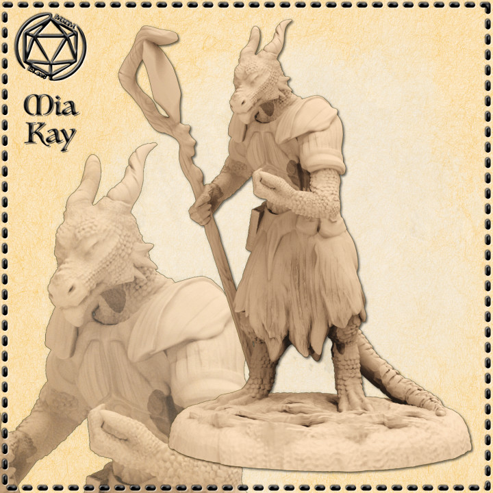 3D Printable Kobold Wizard by M3DM