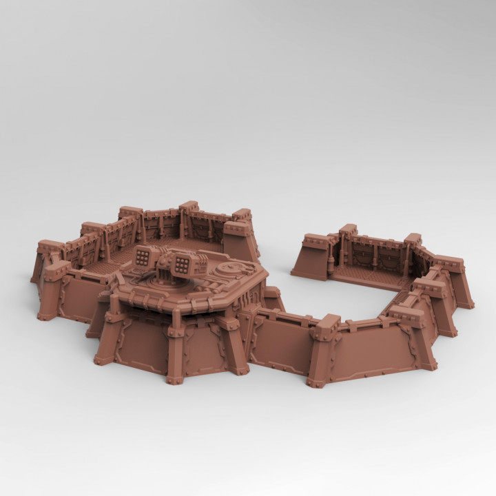 3D Printable Defensive Structures Bundle by Tesseract Tomb