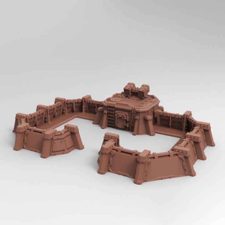 3D Printable Defensive Structures Bundle by Tesseract Tomb