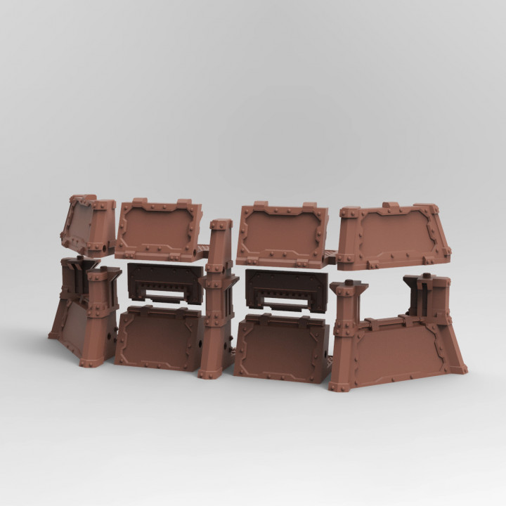 3D Printable Defensive Structures Bundle by Tesseract Tomb