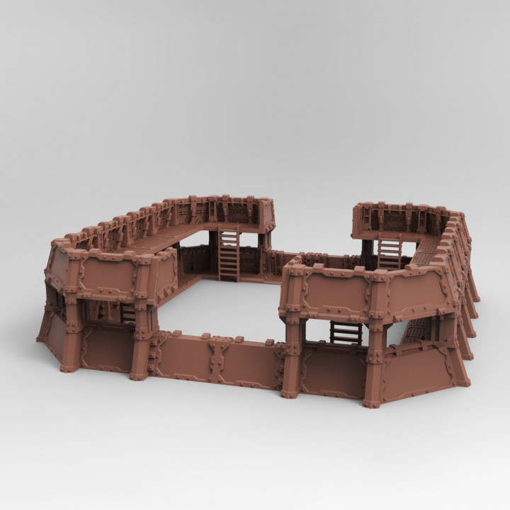 3D Printable Defensive Structures Bundle by Tesseract Tomb