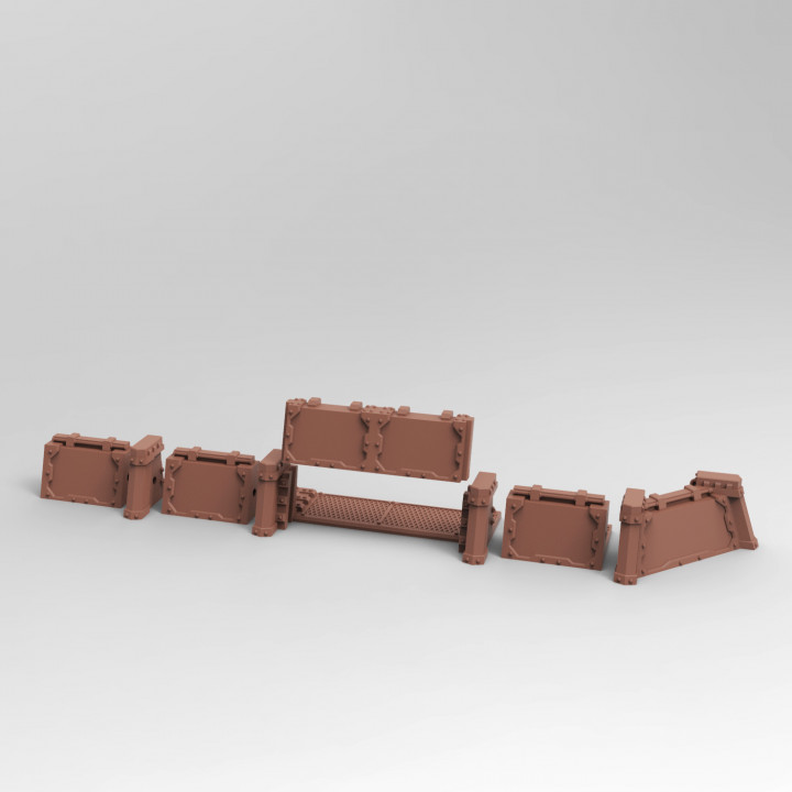 3D Printable Defensive Structures Bundle by Tesseract Tomb