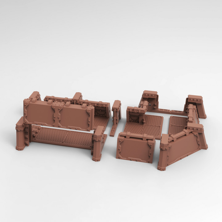 3D Printable Defensive Structures Bundle by Tesseract Tomb