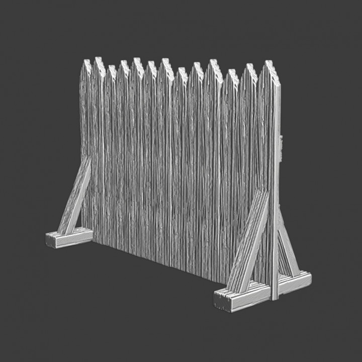 3D Printable Simple movable palisade for sieges by Northern Crusades ...