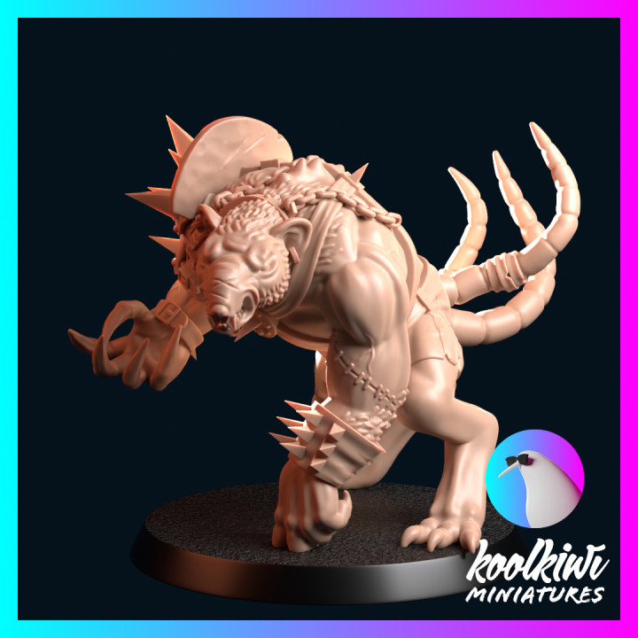 3D Printable Fantasy Football - Tainted Outcasts - Rat Beast by ...