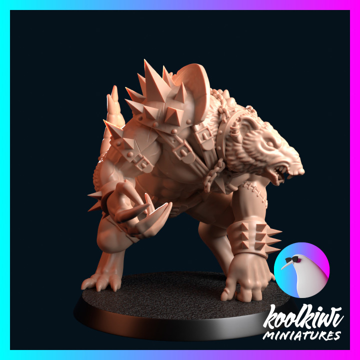 3D Printable Fantasy Football - Tainted Outcasts - Rat Beast by ...