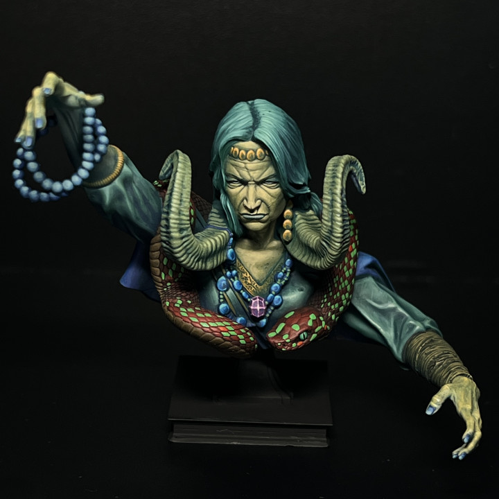 3D Print of Water Hag - Bust by BrushMaster66
