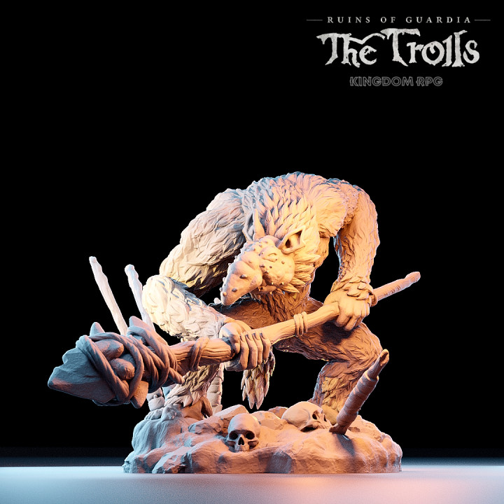 3D Printable Zebajin, the Nosy Troll Guard - Ruins of Guardia: The ...