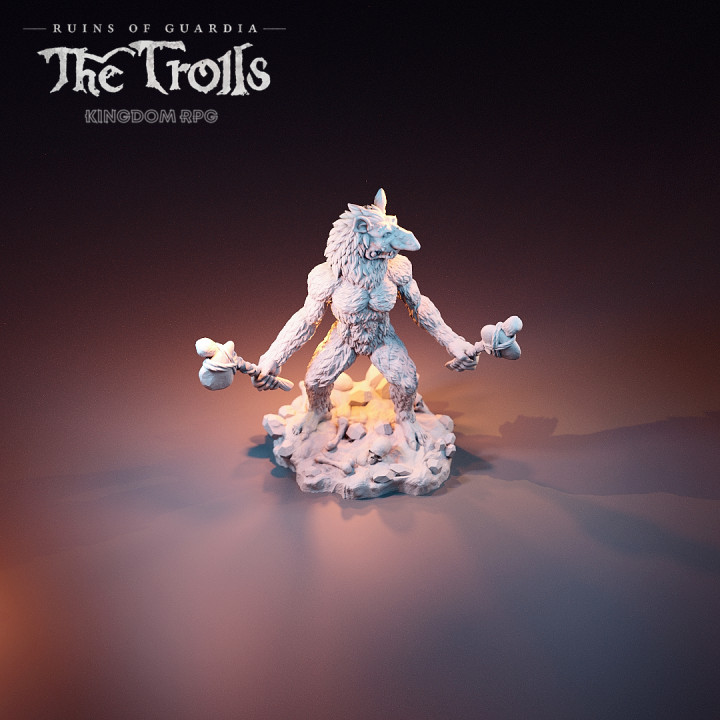 3D Printable Rakash, the Leader - Ruins of Guardia: The Trolls by Dalla ...