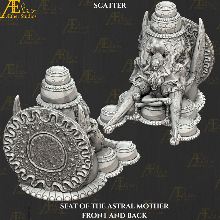 3D Printable AEEAST02 - Temple of the Astral Mother by Aether Studios