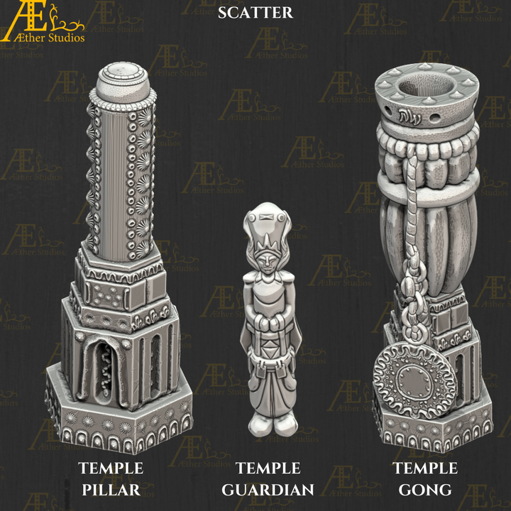 3D Printable AEEAST02 - Temple of the Astral Mother by Aether Studios