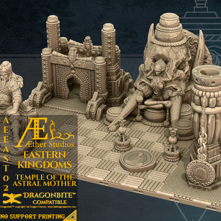 3D Printable AEEAST02 - Temple of the Astral Mother by Aether Studios