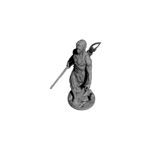 3D Printable Native American War Hunter by Rudolf Arendt