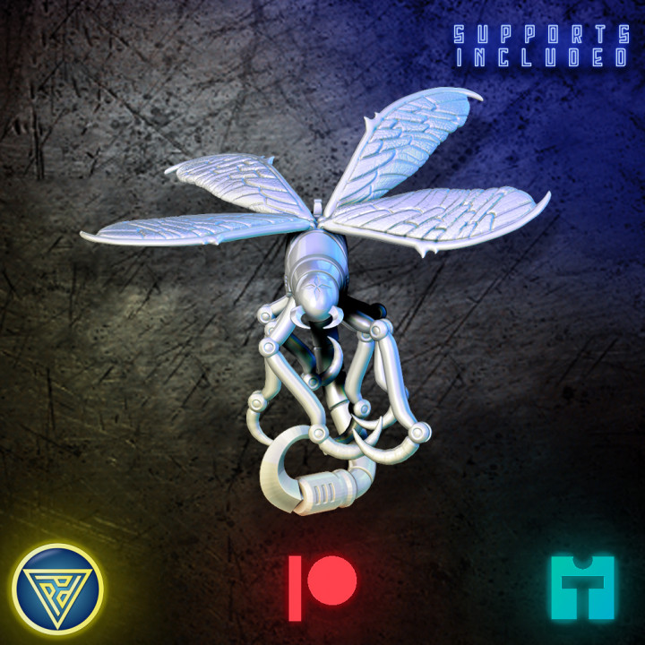 3D Printable Machine Race Wingbot by Print Paint Play