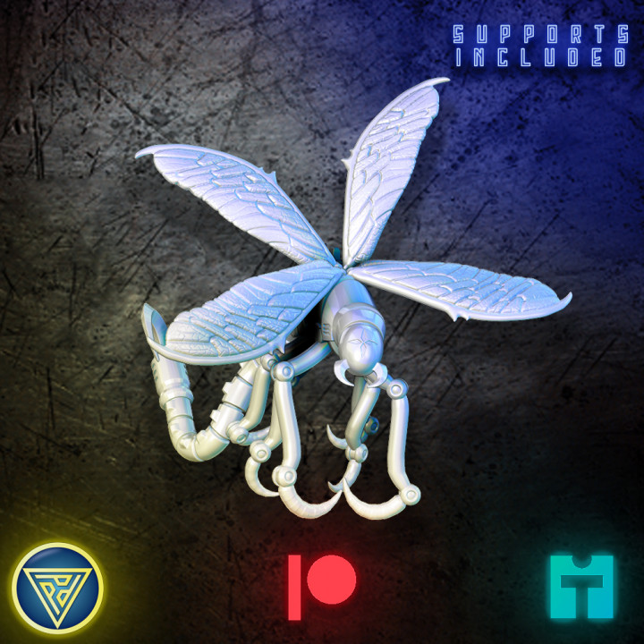 3D Printable Machine Race Wingbot by Print Paint Play