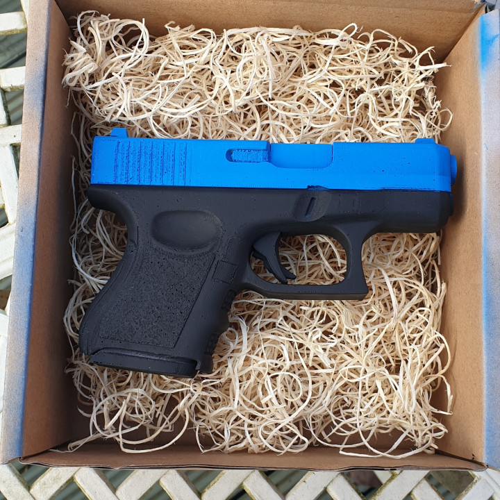 3D Print of PISTOL Glock 26 PISTOL PROP PRACTICE FAKE TRAINING GUN by ...
