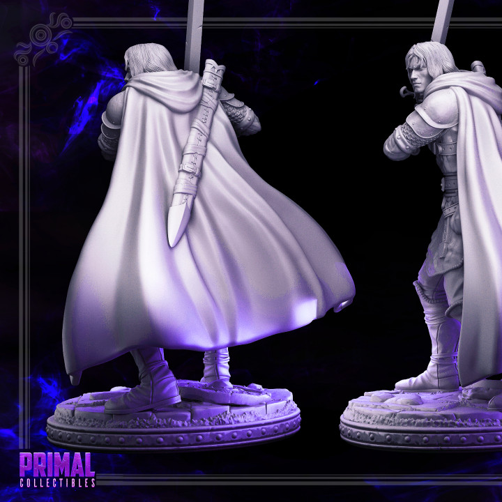 3D Printable Swordsman/ Mercenary /Man- at- arms - Ducard - DARK ...