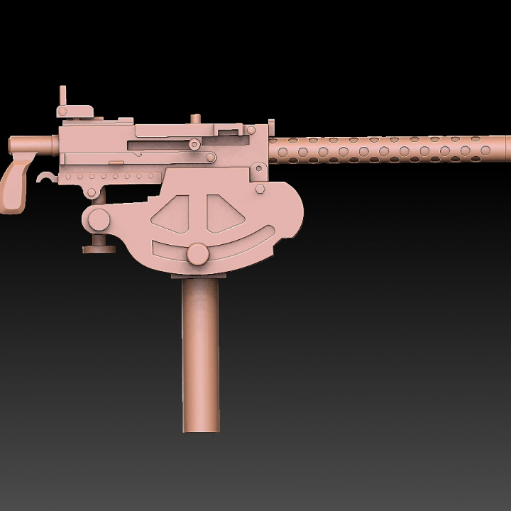3D Printable M1919 Browning 30 cal Machine Gun by Sharedog Miniatures